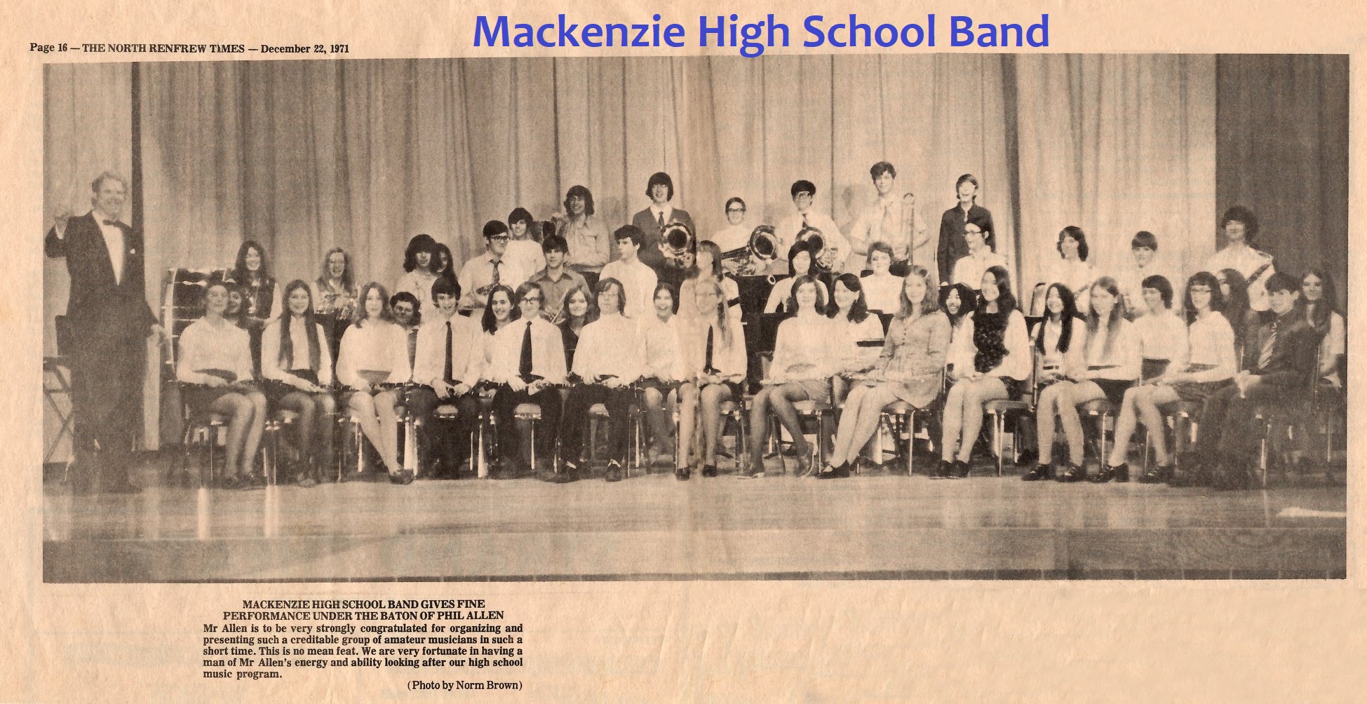 Mackenzie High School Band