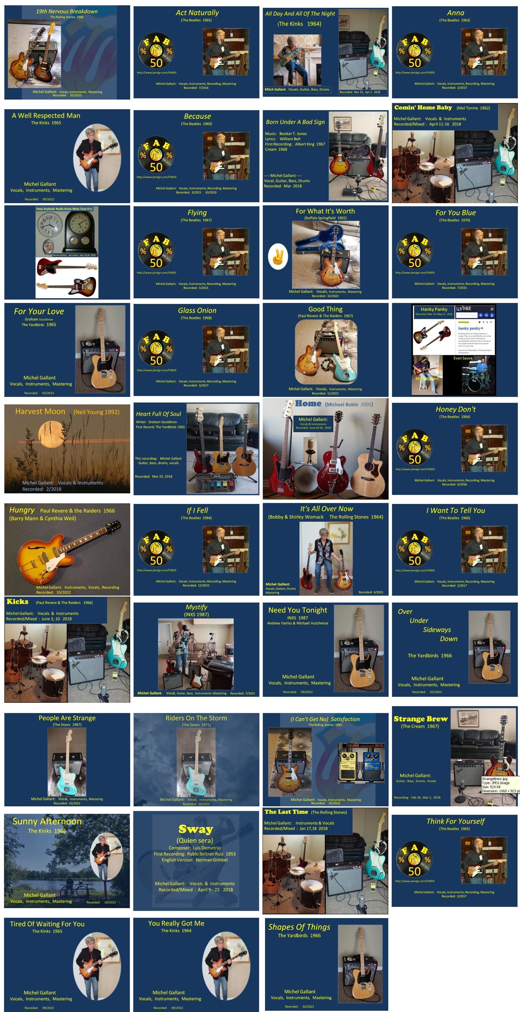 Michel Gallant Recordings Montage2018-2023